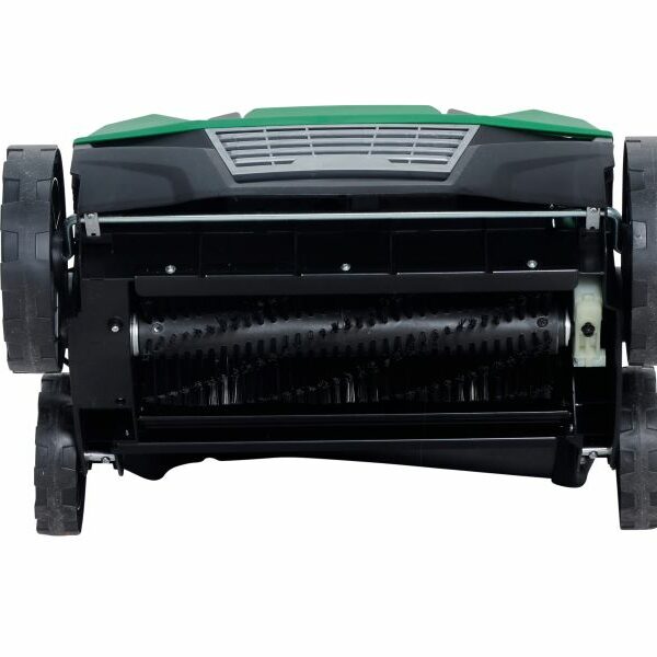 Kunstgras borstelmachine met opvangbak - Kunstgrasdump.nl